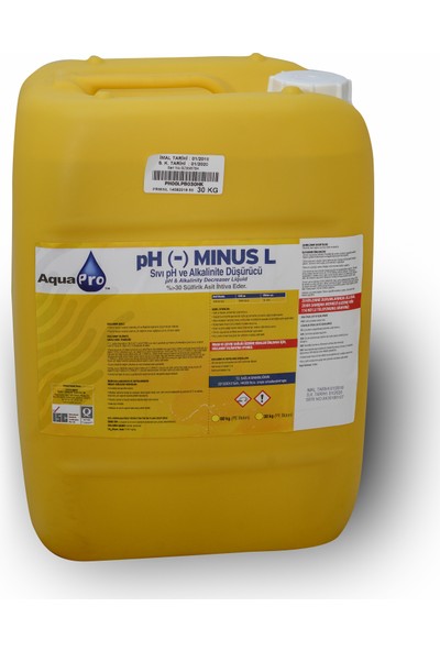 Aqua Pro Ph Düşürücü Sıvı 30 kg