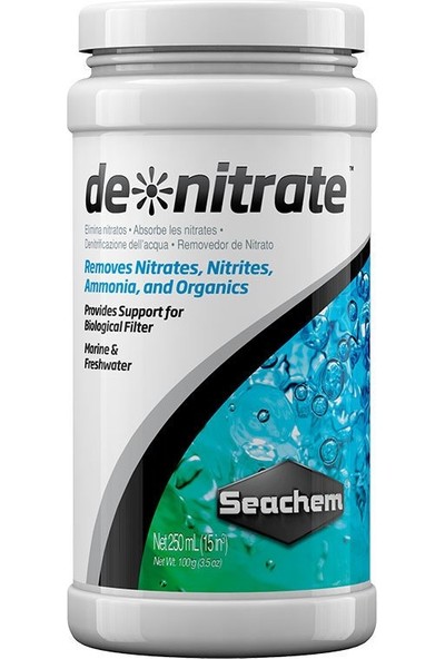 Seachem De Nitrate 250 Ml 100 Gr Seachem De Nitrate 250 Ml 100 Gr
