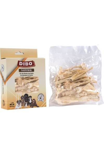 Dibo Kurutulmuş Dana Kuzu Kelle Derisi Beyaz 100Gr. Dibo Kurutulmuş Dana Kuzu Kelle Derisi Beyaz 100Gr.