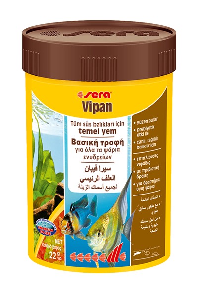 Sera Vipan Balık Pul Yem 100 Ml / 22 Gr Sera Vipan Balık Pul Yem 100 Ml / 22 Gr