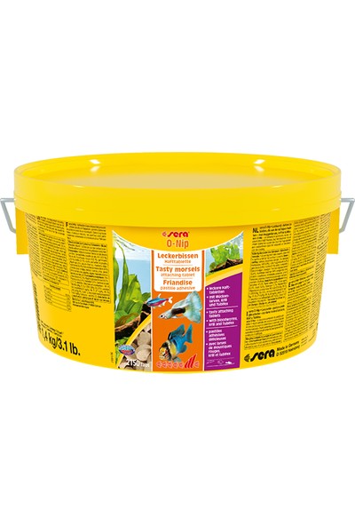 Sera O-Nip Tablet Balık Yemi 2150 Tablet / 2000 Ml Sera O-Nip Tablet Balık Yemi 2150 Tablet / 2000 Ml