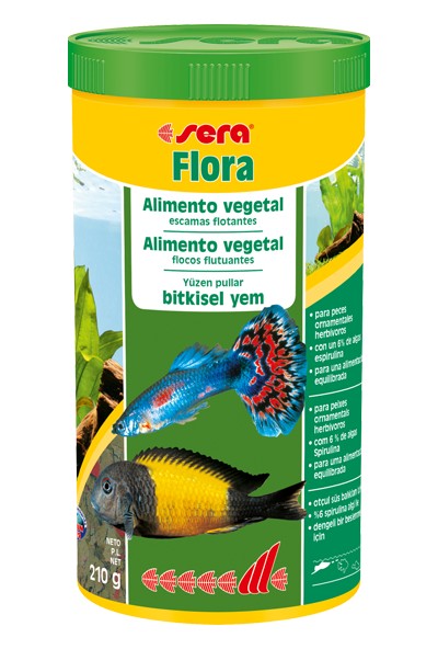 Sera Flora Bitkisel Pul Yem 1000 Ml / 210 Gr Sera Flora Bitkisel Pul Yem 1000 Ml / 210 Gr