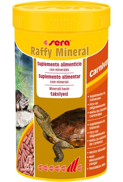 Sera Reptil Raffy Mineral Kaplumbağa Yemi 250 Ml / 55 Gr Sera Reptil Raffy Mineral Kaplumbağa Yemi 250 Ml / 55 Gr