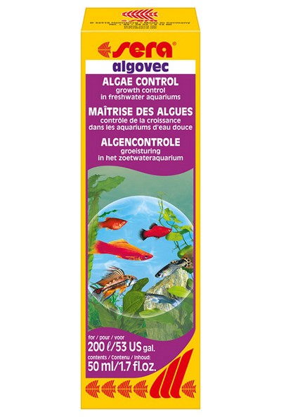 Sera Algovec Tatlı Su Alg Kontrolü Yosun Giderici 50 Ml Sera Algovec Tatlı Su Alg Kontrolü Yosun Giderici 50 Ml