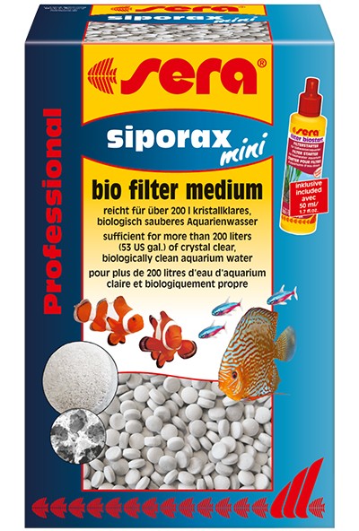 Sera Siporax Mini Akvaryum Dış Filtre Malzemesi 270Gr / 500Ml Sera Siporax Mini Akvaryum Dış Filtre Malzemesi 270Gr / 500Ml