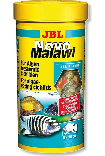 Jbl Novomalawi Cichlid Cichlid Pul Yem 250 Ml 40 Gr