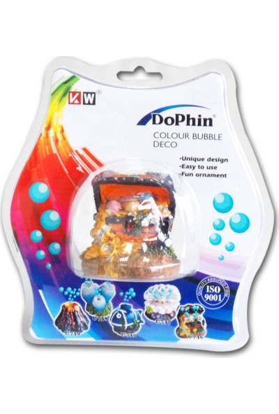 Dophin Akavryum Dekoru Hava Kabarcıklı Sandık