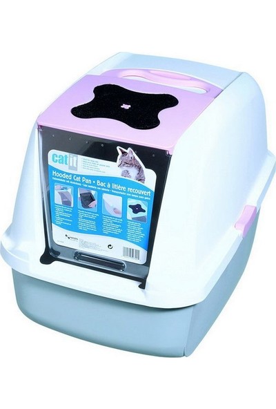 Hagen Catit 50700 Kedi Kapalı Tuvalet Kabı Pembe 57X46,5X39 Cm