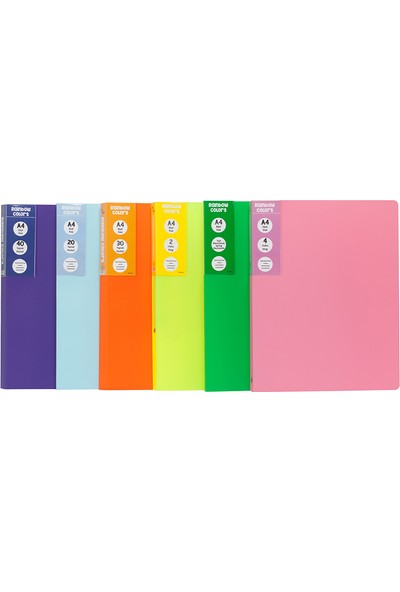 Önder Rainbow Colors 30 Sayfa Renkli Sunum Dosyası - Tüm Renkler