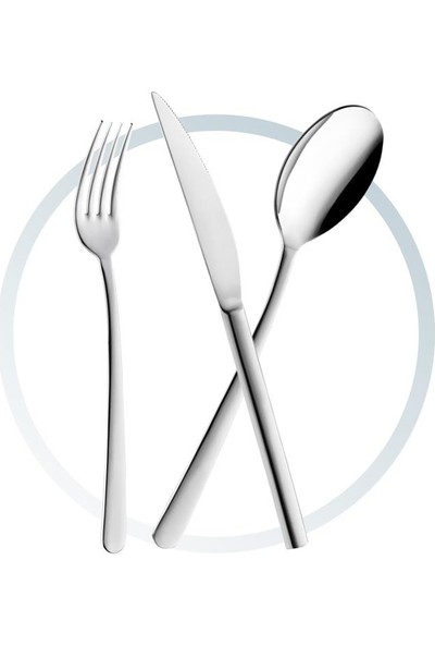 Kahramanlar Paris Tatlı Çatalı 12 Adet Parlak Çelik