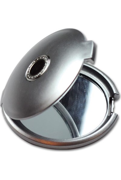 Nascita Gri Yuvarlak Cep ve Çanta Makyaj Aynası