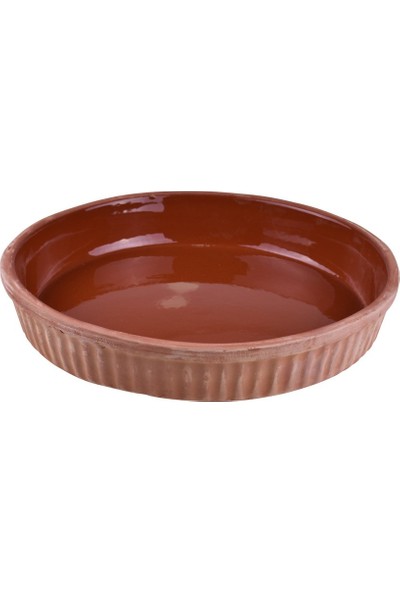 Bambum Taşev Kilis 36CM Yuvarlak Fırın Kabı T0987 Bambum Taşev Kilis 36CM Yuvarlak Fırın Kabı T0987