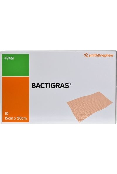 Bacti̇gras 15X20 cm 10'lu Anti̇septi̇k Tül Sargi Yara ve Yanik Bakim Örtüsü Bacti̇gras 15X20 cm 10'lu Anti̇septi̇k Tül Sargi Yara ve Yanik Bakim Örtüsü