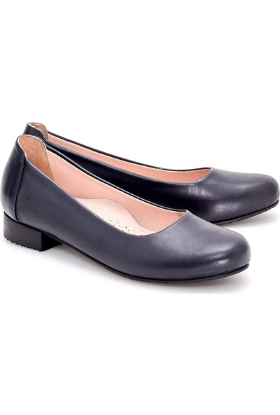 Girl Boss New York Daisy Lacivert Comfort Deri Hostes Ayakkabısı C4011-F-2 Girl Boss New York Daisy Lacivert Comfort Deri Hostes Ayakkabısı C4011-F-2