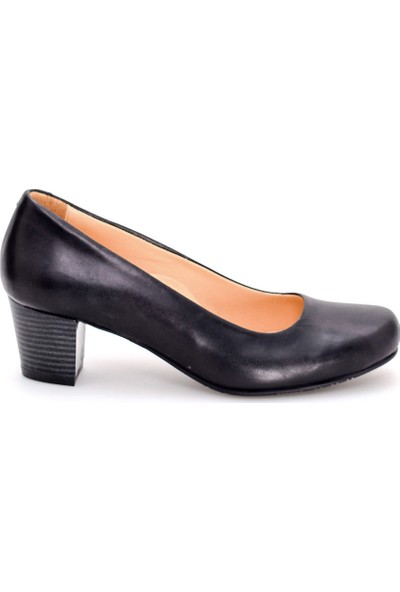 Girl Boss New York Luna Siyah Deri Hostes Ayakkabısı C4016-P-1 Girl Boss New York Luna Siyah Deri Hostes Ayakkabısı C4016-P-1