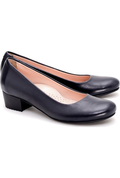 Girl Boss New York Luna Lacivert Comfort Deri Hostes Ayakkabısı C4016-P-4 Girl Boss New York Luna Lacivert Comfort Deri Hostes Ayakkabısı C4016-P-4