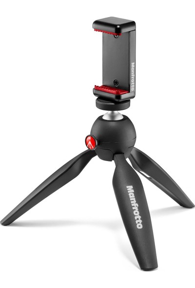 Manfrotto Manfrotto Mkpixiclamp-Bk Pixi Tripod + Telefon Tutucu Manfrotto Manfrotto Mkpixiclamp-Bk Pixi Tripod + Telefon Tutucu