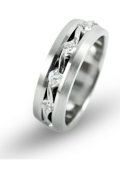 Lilarote Örgü Taşlı Bayan Alyans