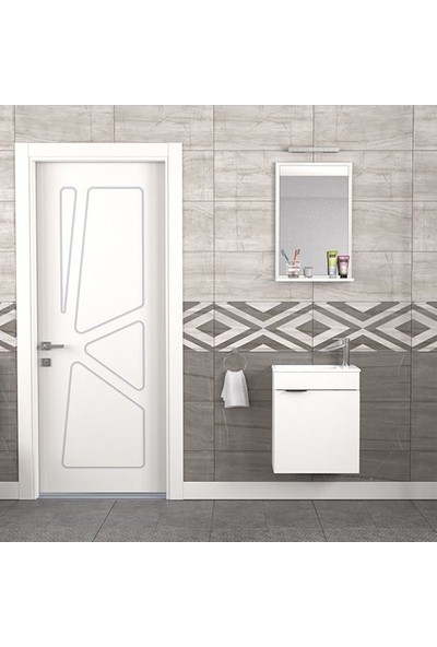 Biani Fix Arya 50 cm Banyo Dolabı Renk Mat Beyaz
