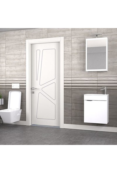 Biani Fix Loft 50 cm Banyo Dolabı Renk Mat Beyaz