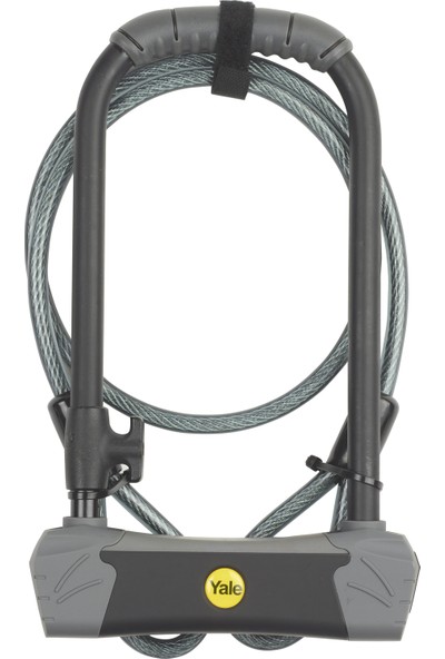 Yale Maksimum Güvenlikli Kablolu U Bisiklet Kilidi - Altın Serisi Yale Maksimum Güvenlikli Kablolu U Bisiklet Kilidi - Altın Serisi