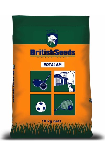 British Seeds Royal 6M Çim Tohumu (6'lı Karışım Çim Tohumu) - 10Kg British Seeds Royal 6M Çim Tohumu (6'lı Karışım Çim Tohumu) - 10Kg
