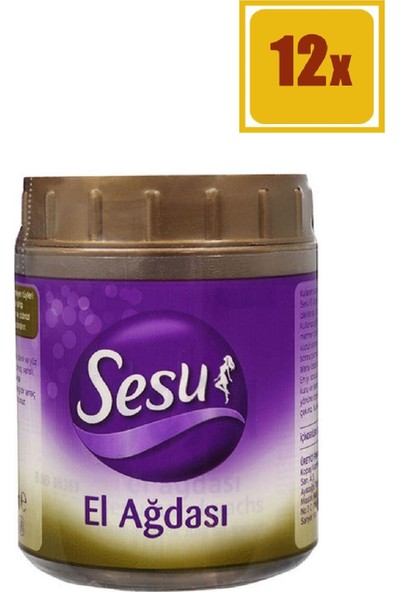 Sesu Yeşil 250 gr El Ağdası 12'li Set Sesu Yeşil 250 gr El Ağdası 12'li Set