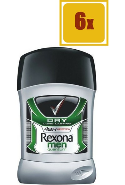 Rexona Quantum Men 50 ml Deo Stick 6'lı Set