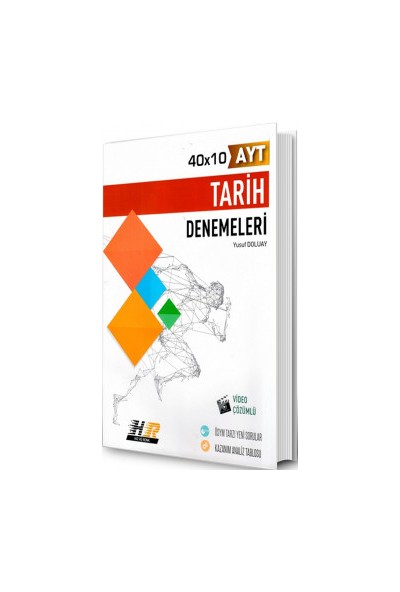 Hız ve Renk Yayınları AYT Tarih 40x10 Denemeleri - Yusuf Doluay