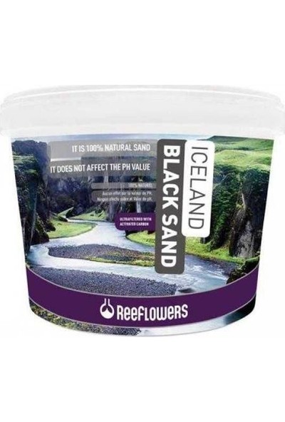 Reeflowers Iceland Black Sand 7 kg Siyah Kum 1-2Mm Reeflowers Iceland Black Sand 7 kg Siyah Kum 1-2Mm