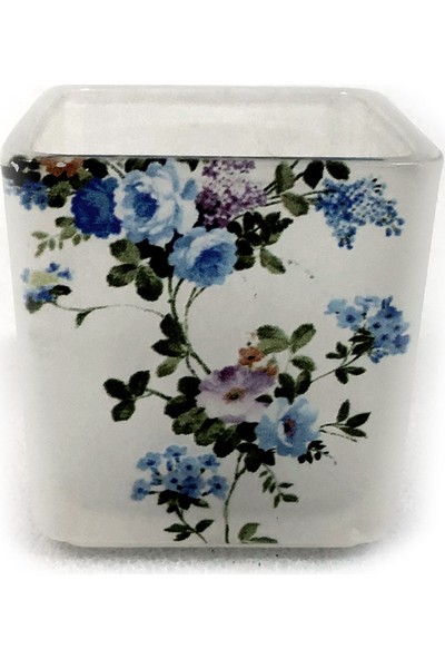 Tink Mavi̇ Çi̇çekler Mumluk - Kalemli̇k Tink Mavi̇ Çi̇çekler Mumluk - Kalemli̇k