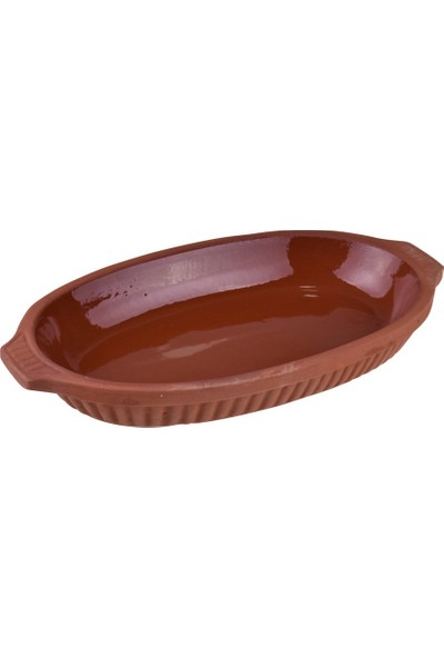Bambum Taşev Mücver 33X19CM Oval Güveç T0989