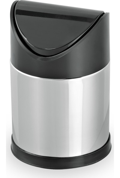 Foreca Sallanır Kapak Çöp Kovası 3 Litre Paslanmaz ve Plastik Foreca Sallanır Kapak Çöp Kovası 3 Litre Paslanmaz ve Plastik