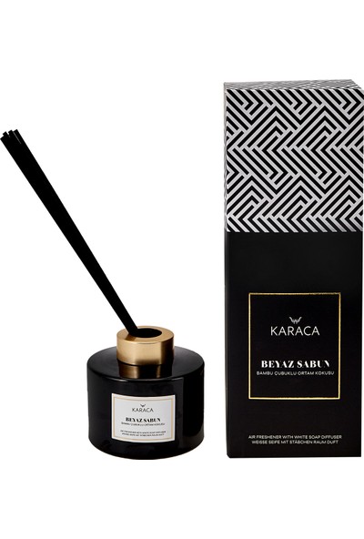 Karaca Beyaz Sabun Çubuklu Oda ve Ortam Kokusu 160 ml Karaca Beyaz Sabun Çubuklu Oda ve Ortam Kokusu 160 ml