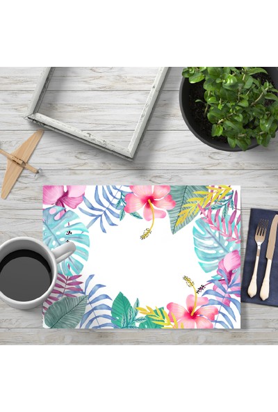 Yamamiya Renkli Tropik Amerikan Servis 4'lü set