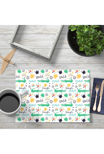 Yamamiya Timsah Erkek Çocuk Amerikan Servis 4'lü set