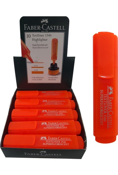 Faber-Castell Fosforlu Kalem S.Turuncu 10 Lu (5030154615) Faber-Castell Fosforlu Kalem S.Turuncu 10 Lu (5030154615)