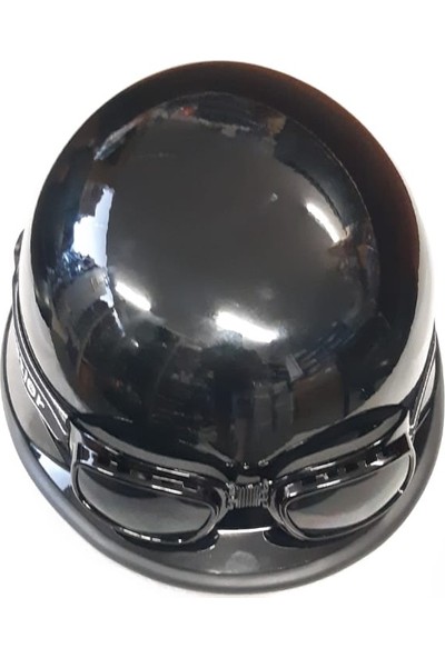 Mts -803 Chooper Yazlık Motosiklet Nazi Kaskı Parlak Siyah Mts -803 Chooper Yazlık Motosiklet Nazi Kaskı Parlak Siyah