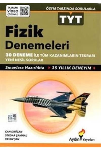 Aydın Yayınları TYT Fizik 30 lu Deneme Sınavı