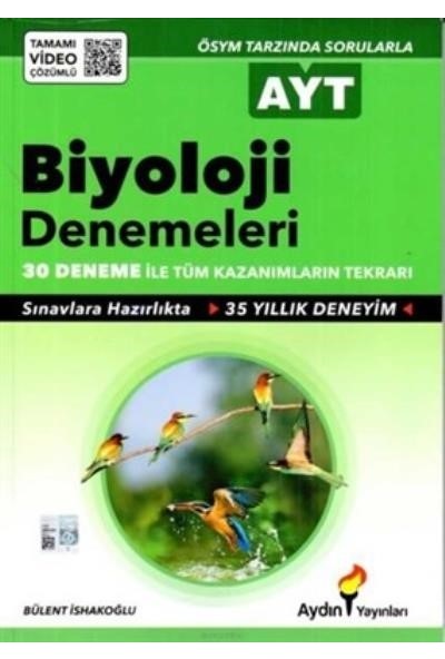 Aydın Yayınları AYT Biyoloji 30 lu Deneme Sınavı