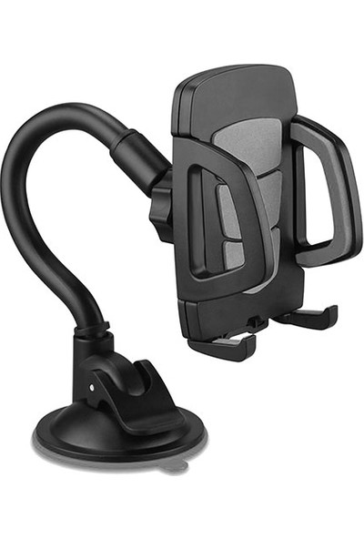 Hytech HY-XH20 Vantuz + Braketi 360 Derece Siyah/Gri Telefon Tutucu