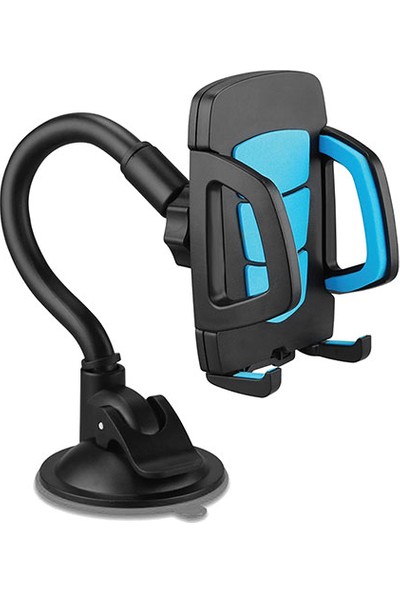 Hytech HY-XH20 Vantuz + Braketi 360 Derece Siyah/Mavi Telefon Tutucu Hytech HY-XH20 Vantuz + Braketi 360 Derece Siyah/Mavi Telefon Tutucu