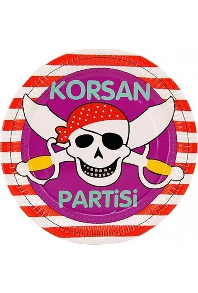 Cakes Party Lisanslı Korsan Temalı Tabak Cakes Party Lisanslı Korsan Temalı Tabak