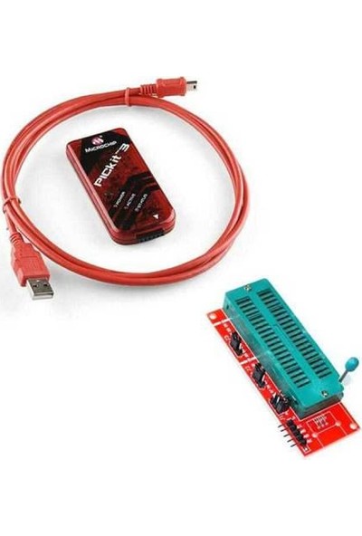 Pickit3 Pic Programlama Kartı ve Dip Çevirici Adaptör Pickit3 Pic Programlama Kartı ve Dip Çevirici Adaptör