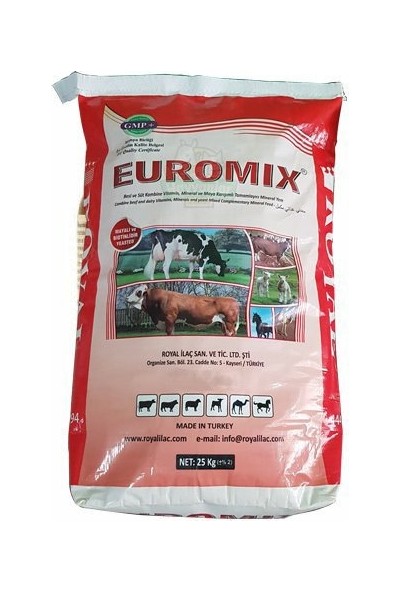 Royal Euromix Torba Mayalı Toz Yem Katkısı 25 kg