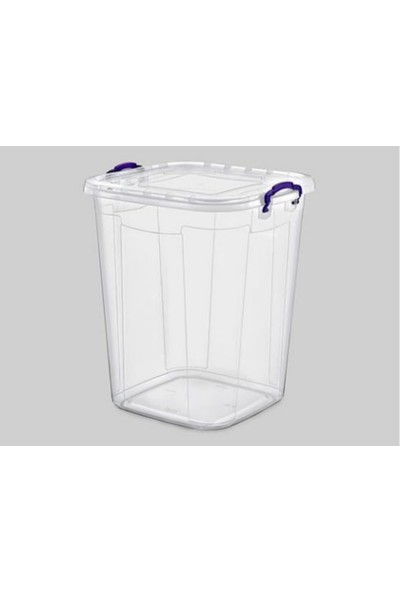 Erkoç Bakliyat Kovası Şeffaf Kare 50 Lt E-630