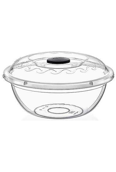 Erkoç 1 No Şeffaf Kapaklı Leğen 7.5 Lt E-101