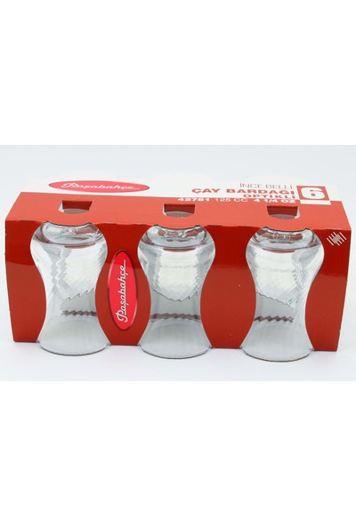 Paşabahçe 42781 İnce Belli Optikli Çay Bardak 6 lı Paşabahçe 42781 İnce Belli Optikli Çay Bardak 6 lı