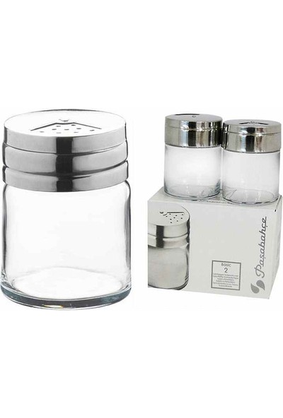 Paşabahçe 43880 Basic Metal Kap.Tuzluk 2 li