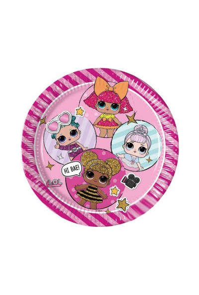 White Süs Tabak Lol Bebek Surprise 23 cm Pk:8